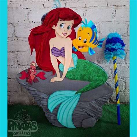Piñatas Personalizadas On Instagram Sirenita Ariel Piñata 2d Con