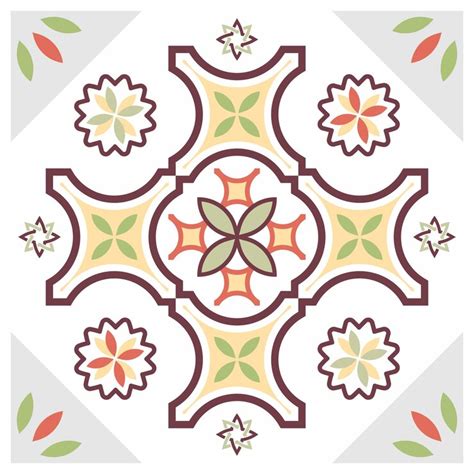 Premium Vector Vector Ornamental Decoration Tile Pattern