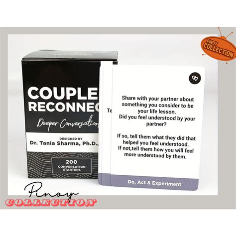 Couple Reconnect Card Game Perfect For Married Couple Shopee Philippines