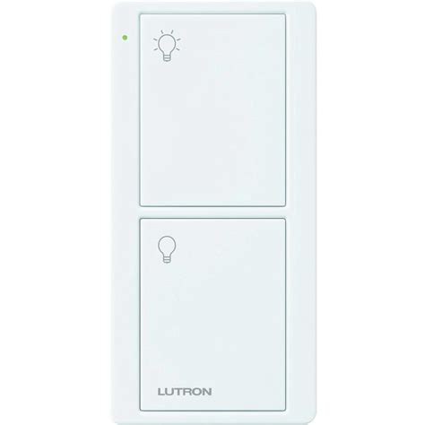 Lutron Pj2 2b Gwh L01 3 Volt 10 Milli Amp 2 Button Wireless Remote Control White Pico® Monarch