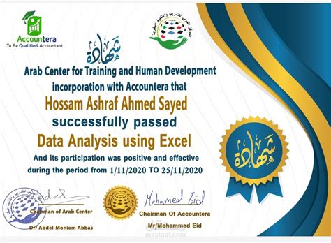 Data Analysis Using Microsoft Excel Course مستقل