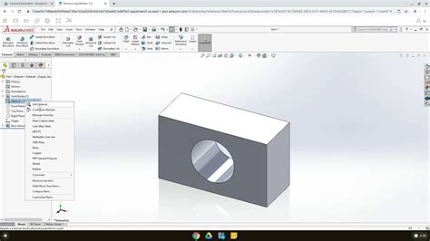 Calculating Mass Properties Of A Solid In SolidWorks YouTube