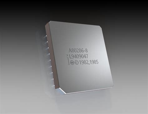 Stl File 80286 Intel Microprocessor 🌆・3d Printing Design To Download・cults