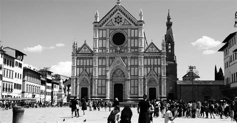 Bw Bw 사진 Bw 영화 Firenze 가로 사진 거리 거리 사진 건물 건축 고대 건축 고대 도시 고대 문명 고대의 관광객 광장 교회 그룹