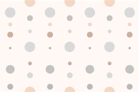 Free Vector Aesthetic Background Polka Dot Pattern In Cream Vector