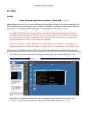 NETW202 W1 Lab Report Template Complete Docx NETW202 Week 1 Lab Report NETW202 ILab 1 Using