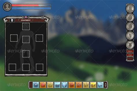 RPG Game UI Set HD Web Elements GraphicRiver