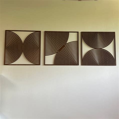 Mid Century Modern Wood Wall Art Large Wood Wall Art With Midcentury