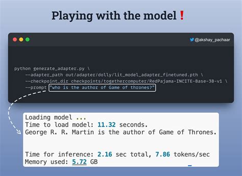 Akshay 🚀 On Twitter 5️⃣ Fine Tuning The Redpajama Incite Model Once