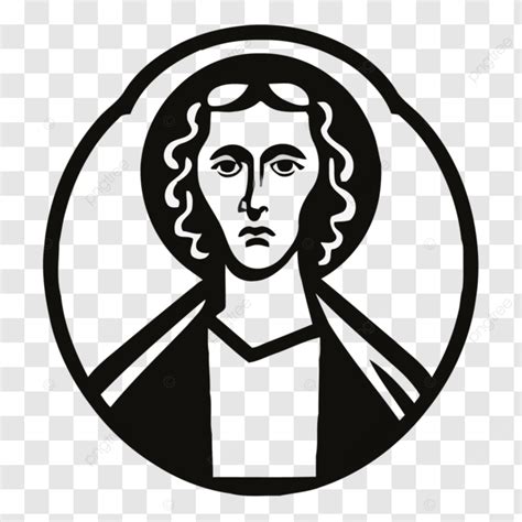 흑인과 백인 예수 그림 벡터 흰색 바탕에 성자의 단순한 검은색 아이콘 그림자 없음 작은 프레임 중앙 Png 일러스트 및 벡터 에 대한 무료 다운로드 Pngtree