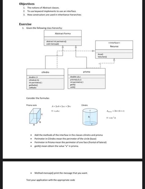 Solved Objectives 1 The Notions Of Abstract Classes 2 To