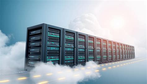 Moving Servers To A Cloud Data Center For Cloud Migration And Data Transfer Concept Cloud Moving Servers To A Cloud Data Center For Cloud Migration And Data Transfer Concept Cloud