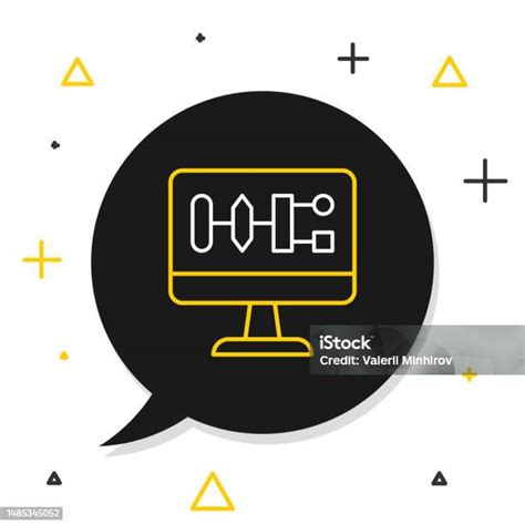 흰색 배경에서 격리된 선 알고리즘 아이콘입니다 인공 지능 컬렉션의 알고리즘 기호 디자인 다채로운 개요 개념 벡터 개념에 대한