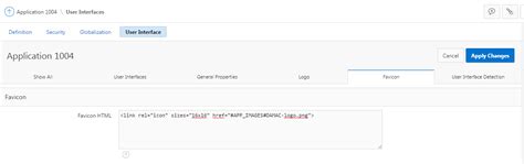 Add Favicon In Oracle Apex 182 Application