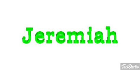 Jeremiah Name Animated  Logo Designs