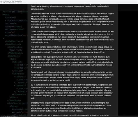 Bug Modal With `outside` Scroll Behavior Is Not Able To Scroll The Full Modal On The Viewport