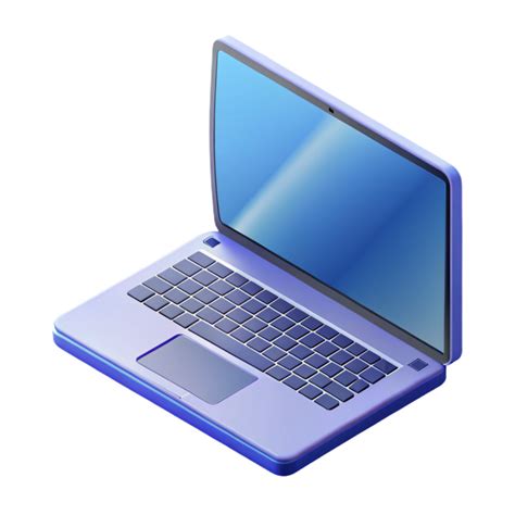 Beautiful Quintessential Isometric Laptop With Crisp Edges And Minimal Design With Scalable