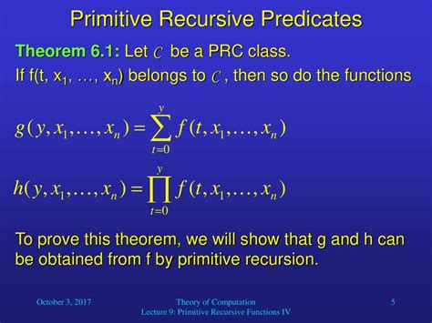 Primitive Recursive Predicates Ppt Download
