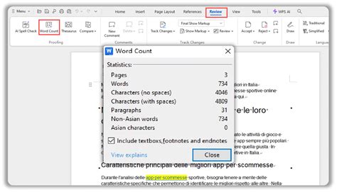 Wps Word Count Docs Precise Counting And Ai Improving