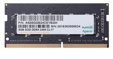 Купить оперативную память Apacer So Dimm 4 Gb Ddr4 в Намангане Archa Uz