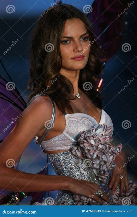 London England December Victoria S Secret Model Barbara Fialho Walks The Runway Editorial
