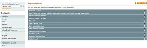 Magento Configuring Payment Methods Copahost