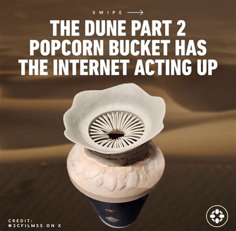 A Dune Part 2 Commemorative Popcorn Bucket Has Surfaced Online And The