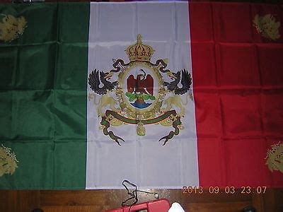 Flag Ensign Mexican Empire 1864 1867 Mexico Bandera Segundo Imperio