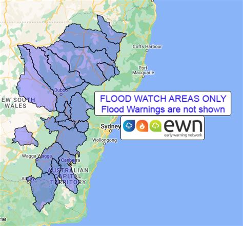 Nsw Flood Watch Parts Of The New South Wales Inland Rivers