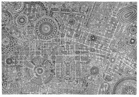 Abstract City Map Artwork