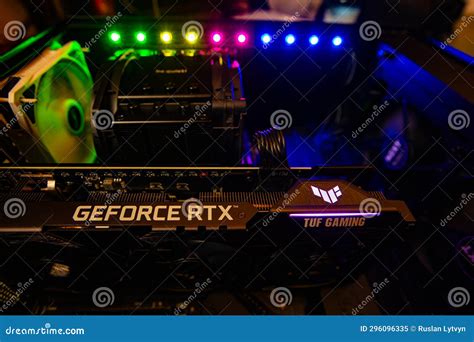 Asus Tuf Gaming Graphics Card Geforce Rtx Editorial Image Image Of Technology Game