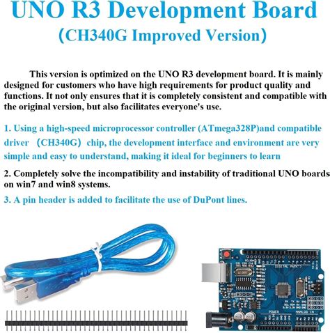 KLYSTR Basic Starter Kit For Arduino Uno R With Tutorial Code Breadboard Jumper Wire Led Diodes