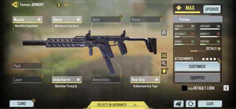 Fennec Fast Build With Lightweight Perk Thoughts R Codmobile Loadouts