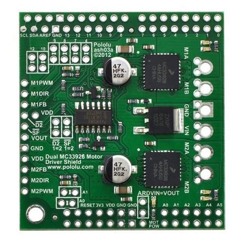 Pololu Dual Mc33926 Motor Driver Shield For Arduino Thaieasyelec