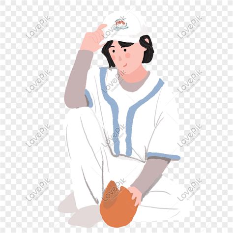 일러스트 야구 여자 Png 일러스트 무료 다운로드 Lovepik