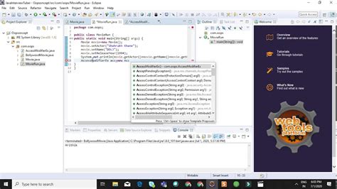 Visibility Modes Private Public Protected Java Youtube