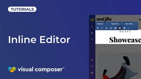 How To Use The Inline Editor In Visual Composer Youtube