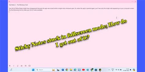 Fix Sticky Notes Sync Issues In Windows 1110