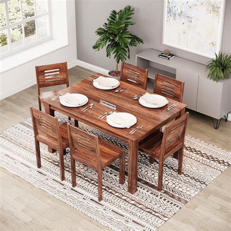 Juliana Solid Wood Dining Table Decornation