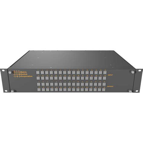 Matrix Switch Msc Xe3232l 32 Input 32 Output Aes Audio Router With Button Panel