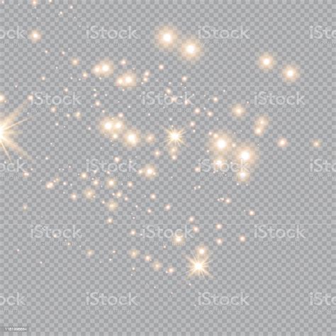 투명 한 배경에 격리 된 금 빛나는 빛 효과의 집합입니다 빛 빛 효과 별이 반짝임을 폭발시켰습니다 0명에 대한 스톡 벡터 아트 및 기타 이미지 Istock