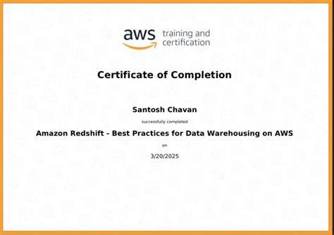 Amazonredshift Aws Dataengineering Cloud Learning Santosh Chavan