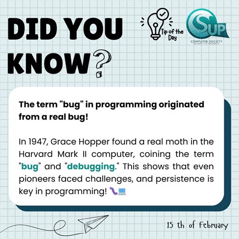 Csup Have You Ever Wondered Where The Term ‘bug In Programming Comes From 🐞 Back In 1947 A