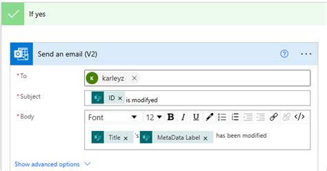 Sharepoint Automation Rule Using The Column Metadata Sensitivity This Column Not Available