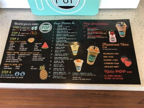 Menu At Pop Pub And Bar Tracy