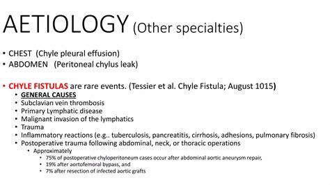 Chyle Leakage Ppt Free Download