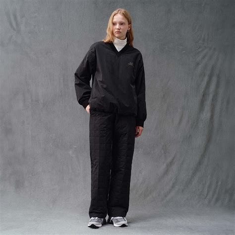 Set 홀먼 브이넥 패딩 윈드 브레이커 샌드홀름 퀼팅 밴딩 팬츠 Black 감도 깊은 취향 셀렉트샵 29cm