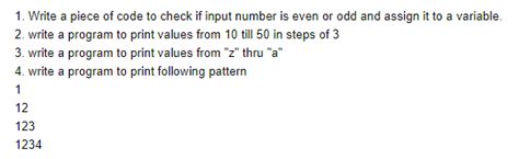 Solved 1 Write A Piece Of Code To Check If Input Number Is
