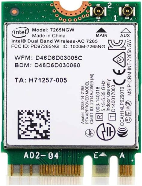 Authentic Intel Dual Band Wireless Ac Ngw Nd Gen Intel Ac X Bluetooth Mini