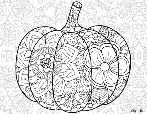 Free Printable Pumpkin Coloring Pages For Adults Free Printable